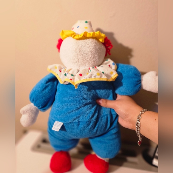 Eden | Toys | Nwt Eden Plush Clown Vintage Blue Terry Cloth Polka Dot ...